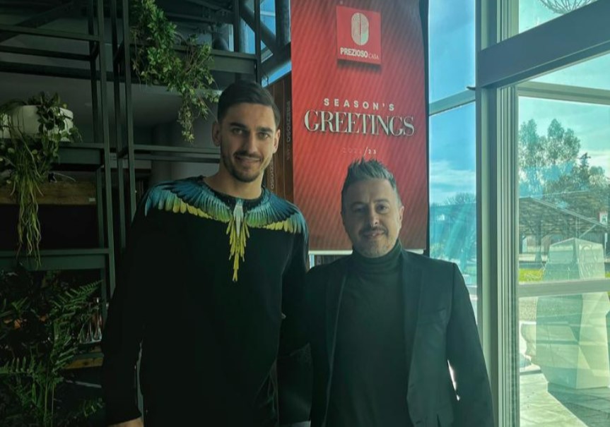 FOTO - Alex Meret ha fatto visita a Prezioso Casa